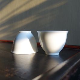 Jade Porcelain Tea Cups 55ml pair